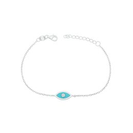 Tony Fein Armband 'Blaue Auge' Damen Gr&ouml;&szlig;e 19 cm silber