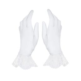 Obsessive Fingerhandschuhe 'Handschuhe Etheria gloves' Damen Gr&ouml;&szlig;e XS/XL wei&szlig;
