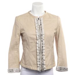 Marc Cain Lederjacke / Ledermantel Damen Gr&ouml;&szlig;e M beige