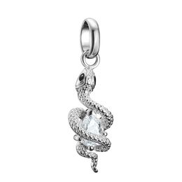 Thomas Sabo Anh&auml;nger 'Schlange mit Stein Connect' Damen Gr&ouml;&szlig;e One Size schwarz