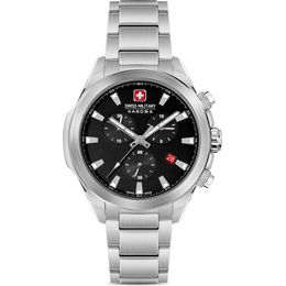SWISS MILITARY HANOWA Uhr Herren Gr&ouml;&szlig;e One Size blutrot / schwarz / silber