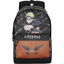 Naruto Rucksack 'Weapons-FAN' Jungen Gr&ouml;&szlig;e One Size braun / hellgelb / grau / schwarz