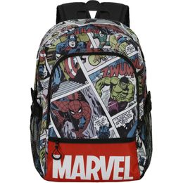 MARVEL Rucksack 'Legacy-Fan Fight 2.0' Jungen Gr&ouml;&szlig;e One Size hellgr&uuml;n / rot / cranberry / wei&szlig;
