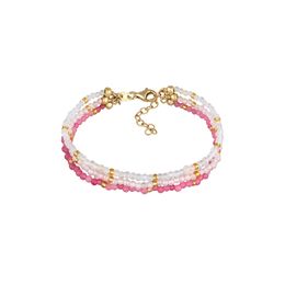 Elli Premium Armband Damen Gr&ouml;&szlig;e 16 gold / rosa / wei&szlig;