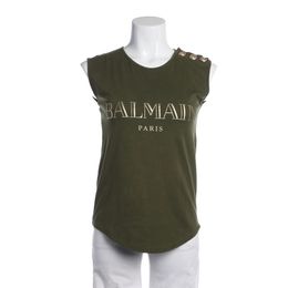 Balmain Top / Seidentop Damen Gr&ouml;&szlig;e XXS dunkelgr&uuml;n