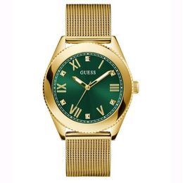 Guess Uhr Herren Gr&ouml;&szlig;e One Size gold / smaragd
