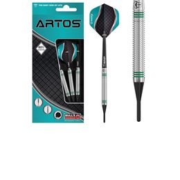 Bull's Bull's Softdarts ' Artos AR1 Dartpfeile 80% Tungsten Darts-Set Anf&auml;nger ' Herren Gr&ouml;&szlig;e 18 t&uuml;rkis / schwarz