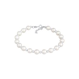 NENALINA Armband Damen Gr&ouml;&szlig;e 16 silber / perlwei&szlig;