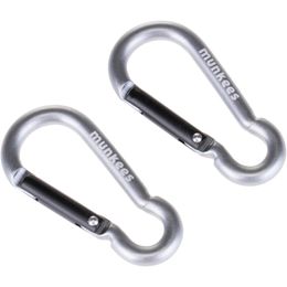 munkees Karabiner 'Birnenform' Herren Gr&ouml;&szlig;e one size schwarz / silber