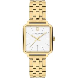 Liebeskind Berlin Uhr Damen Gr&ouml;&szlig;e One Size gold / schwarz / wei&szlig;