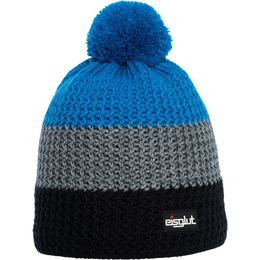 EISGLUT Bommelm&uuml;tze 'Stormyo' Herren Gr&ouml;&szlig;e one size blau / greige / schwarz / wei&szlig;