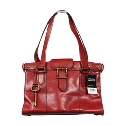 Fossil Handtasche gross Leder Damen Gr&ouml;&szlig;e One Size rot