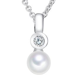 Valero Pearls Kette Damen Gr&ouml;&szlig;e One Size silber / transparent / perlwei&szlig;
