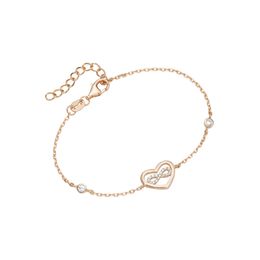 Smart Jewel Armband Damen Gr&ouml;&szlig;e 19 rosegold / transparent
