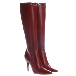 SAINT LAURENT Stiefel Damen Gr&ouml;&szlig;e 38.5 rot
