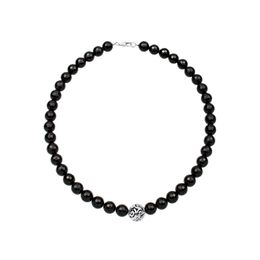 Elli Kette Damen Gr&ouml;&szlig;e 45 schwarz / silber