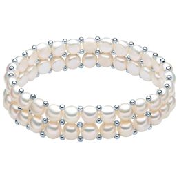 Valero Pearls Armband Damen Gr&ouml;&szlig;e One Size silber / perlwei&szlig;