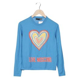Love Moschino Pullover Damen Gr&ouml;&szlig;e XS hellblau