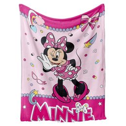 Disney Decke 'Minnie Mouse' Gr&ouml;&szlig;e One Size pink / rosa / schwarz / wei&szlig;