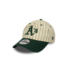 New Era Sportcap '9TWENTY Oakland Athletics Pinestripe' Herren Gr&ouml;&szlig;e 54/64 gr&uuml;n