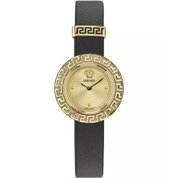 Versace Analoguhr 'La Greca' Damen Gr&ouml;&szlig;e One Size gold / schwarz