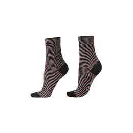 CALZEDONIA Socken 'Valentine' Damen Gr&ouml;&szlig;e 36/41 rot / schwarz / wei&szlig;