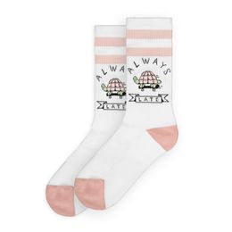 American Socks Socken 'Always Late - Mid High' Herren Gr&ouml;&szlig;e 19/55 wei&szlig;