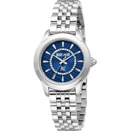 Just Cavalli Uhr Damen Gr&ouml;&szlig;e One Size blau / silber