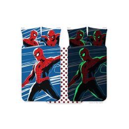 MARVEL Bettw&auml;sche 'Spiderman' Herren Gr&ouml;&szlig;e one size blau / rot / wei&szlig;
