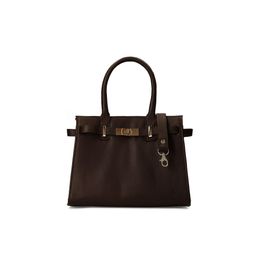 Manfield Handtasche Damen Gr&ouml;&szlig;e One Size dunkelbraun