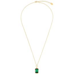 s.Oliver Halskette Damen Gr&ouml;&szlig;e One Size gold / jade