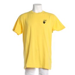 Off-White T-Shirt Herren Gr&ouml;&szlig;e L gelb