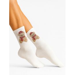Lycille Socken Damen Gr&ouml;&szlig;e 37/41 creme