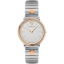 Versace Uhr 'V-CIRCLE ' Damen Gr&ouml;&szlig;e One Size rosegold / silber
