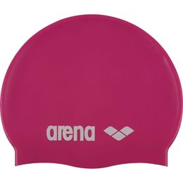 arena Badekappe 'Classic Silicone Junior 91670' Damen Gr&ouml;&szlig;e One Size fuchsia / wei&szlig;
