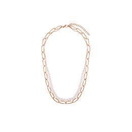 Heideman Kette 'Jette' Damen Gr&ouml;&szlig;e 45 rosegold / perlwei&szlig;