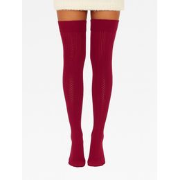 Lycille Overknee Str&uuml;mpfe Damen Gr&ouml;&szlig;e 37/41 bordeaux