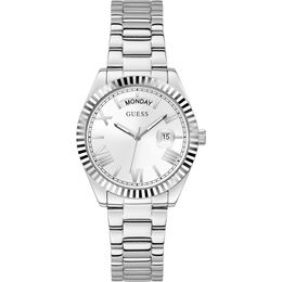 Guess Uhr Damen Gr&ouml;&szlig;e One Size schwarz / silber
