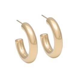 A&c Oslo &ndash; Nordic Design Jewellery Ohrh&auml;nger 'Steel - Essentials - Hoops' Damen Gr&ouml;&szlig;e One Size gold