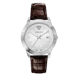 Versace Uhr Herren Gr&ouml;&szlig;e One Size braun / silber
