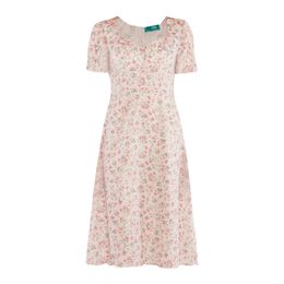 Tooche Sommerkleid Damen Gr&ouml;&szlig;e 36 creme / gr&uuml;n / pitaya