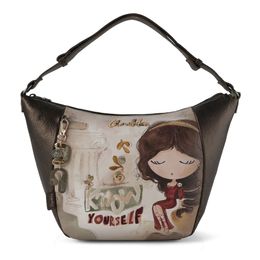 Anekke Schultertasche 'Muse' Damen Gr&ouml;&szlig;e One Size beige / kastanienbraun / jade