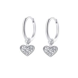 Hey Happiness Ohrringe 'Heart Whisper' Damen Gr&ouml;&szlig;e One Size silber
