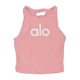 Alo Yoga Top Damen Gr&ouml;&szlig;e L pink