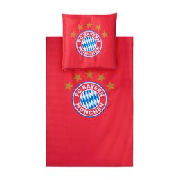 FC Bayern M&uuml;nchen Fc Bayern M&uuml;nchen Bettbezug 135x220cm Herren Gr&ouml;&szlig;e one size blau / gold / rot / wei&szlig;