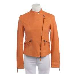 Etro Lederjacke / Ledermantel Damen Gr&ouml;&szlig;e S orange