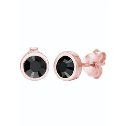 Elli Ohrringe Damen Gr&ouml;&szlig;e One Size rosegold / schwarz
