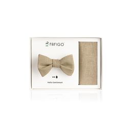 Fafigo Fliege 'Set Nevio' Herren Gr&ouml;&szlig;e One Size beige