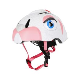 Crazy Safety Fahrradhelm 'Bunny' Jungen Gr&ouml;&szlig;e 50/54 cyanblau / rosa / rot / schwarz / wei&szlig;