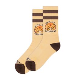 American Socks Socken 'Vive le Croissant - Mid High' Herren Gr&ouml;&szlig;e 19/55 beige